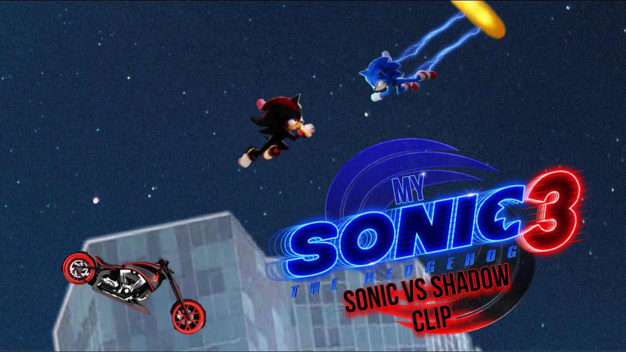 My Sonic Movie 3: Clip - Sonic Vs Shadow Bike Chase - YouTube