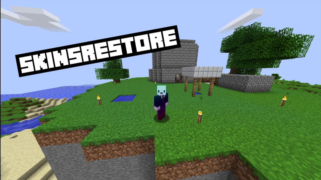 Como ponerte Skin con el Pluggin "SkinRestorer" - YouTube