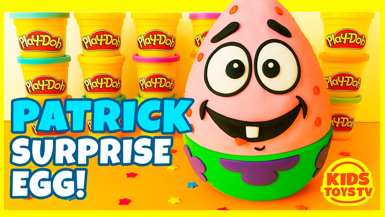 Play-Doh GIANT PATRICK STAR Surprise Egg Full of Toys! 🌊💖 | Kids Toys ...