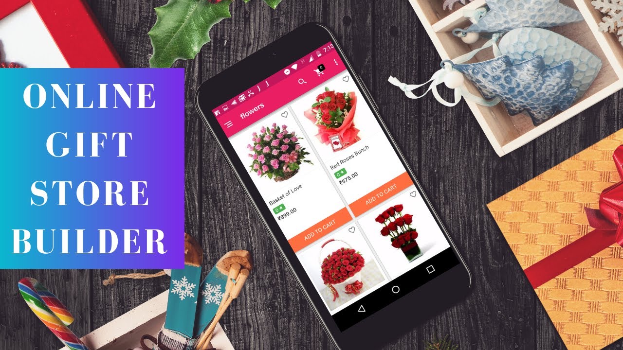 Gift Shop Mobile App Builder - Ohoshop - YouTube