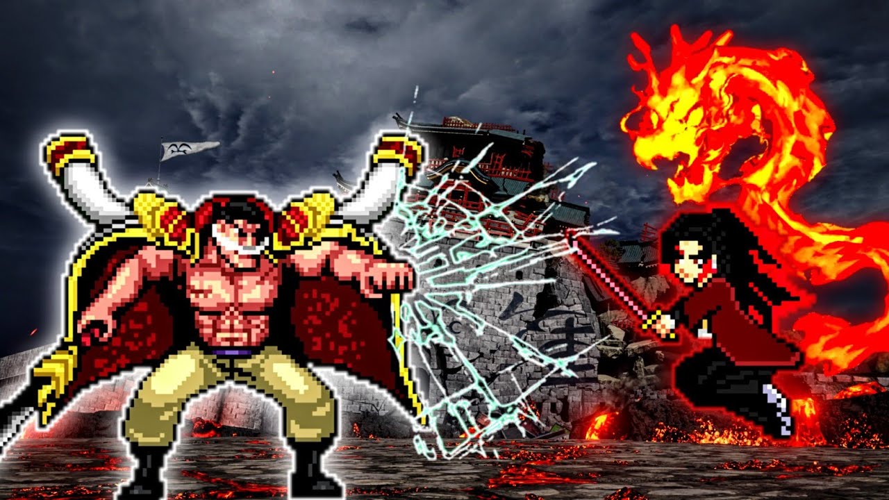 Monster White Beard V2 OP VS Yoriichi V2 in Jump Force Mugen - YouTube