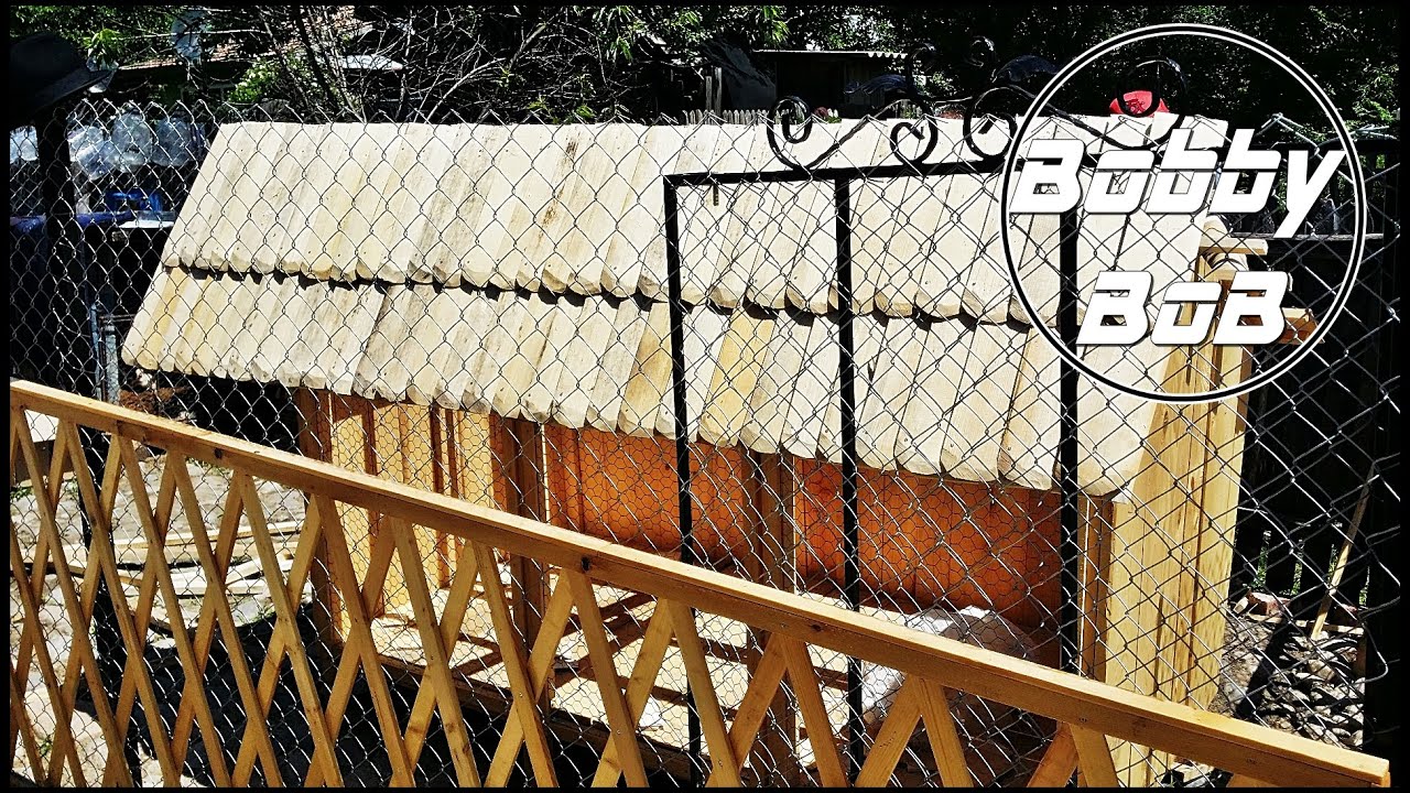 Cotet pui de gaina, curca... - chicken coop - acoperit cu sindrila ...