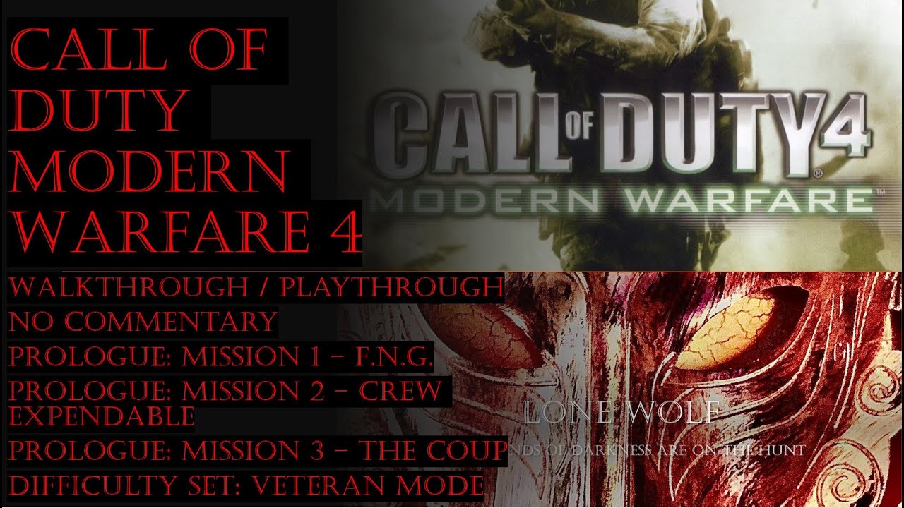 Call of Duty Modern Warfare 4 (Walkthrough), (No Commentary), (Veteran ...
