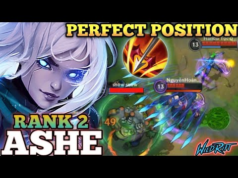 ASHE BEST FULL ATTACK SPEED BUILD! PERFECT MVP POSITION- TOP 2 GLOBAL ...