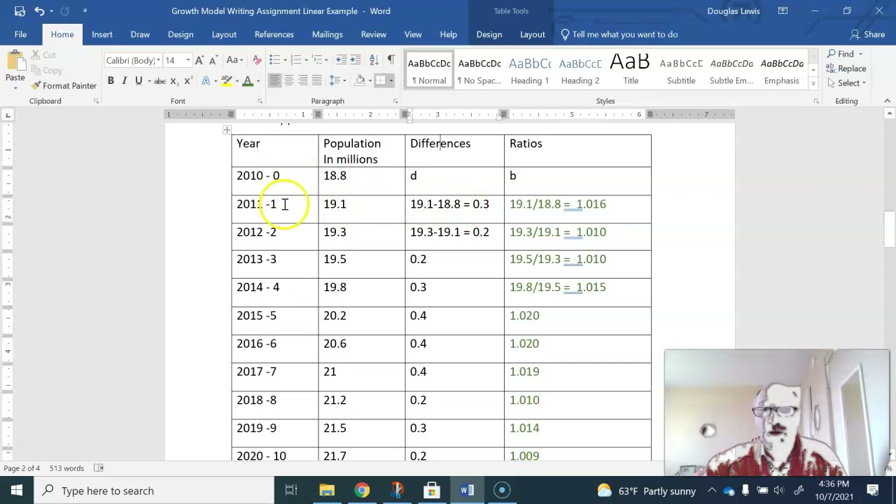 Growth Models Writing Assignment Example Video - YouTube