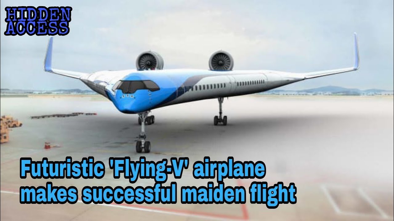 Futuristic model 'Flying-V' airplane makes successful maiden flight ...
