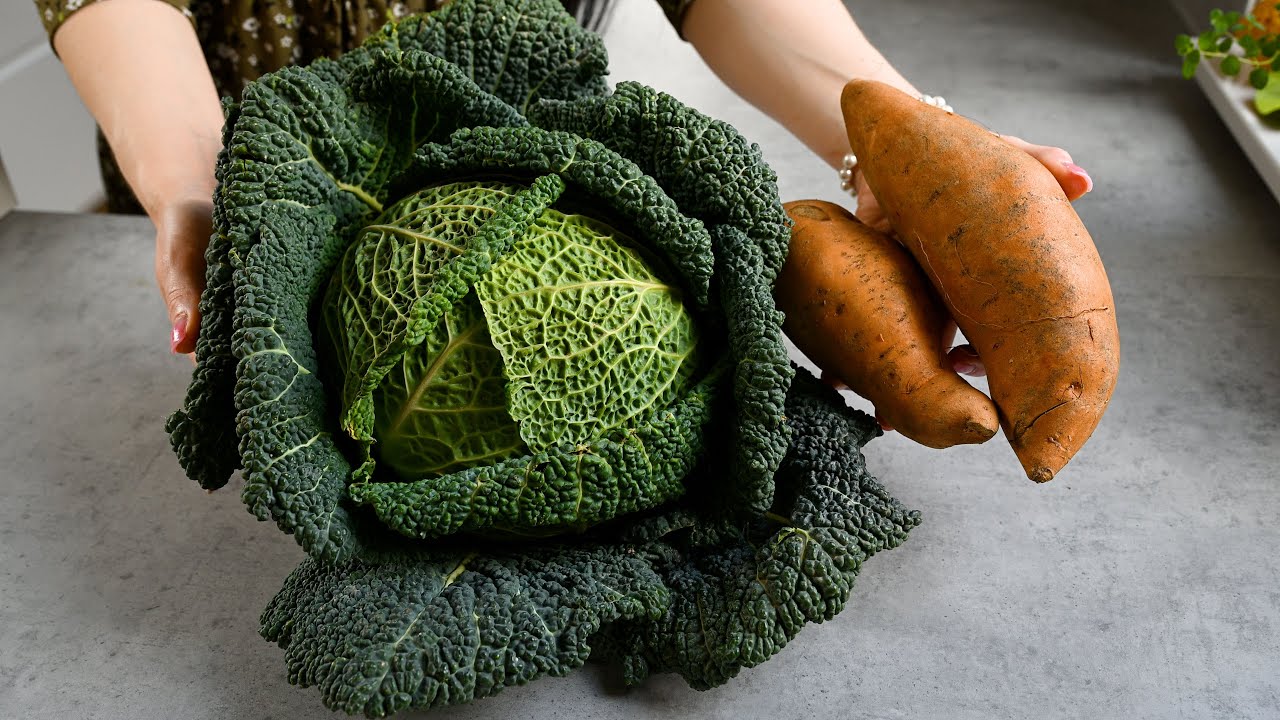 Kohl mit Süßkartoffeln ist besser als Fleisch! Einfaches und leckeres ...