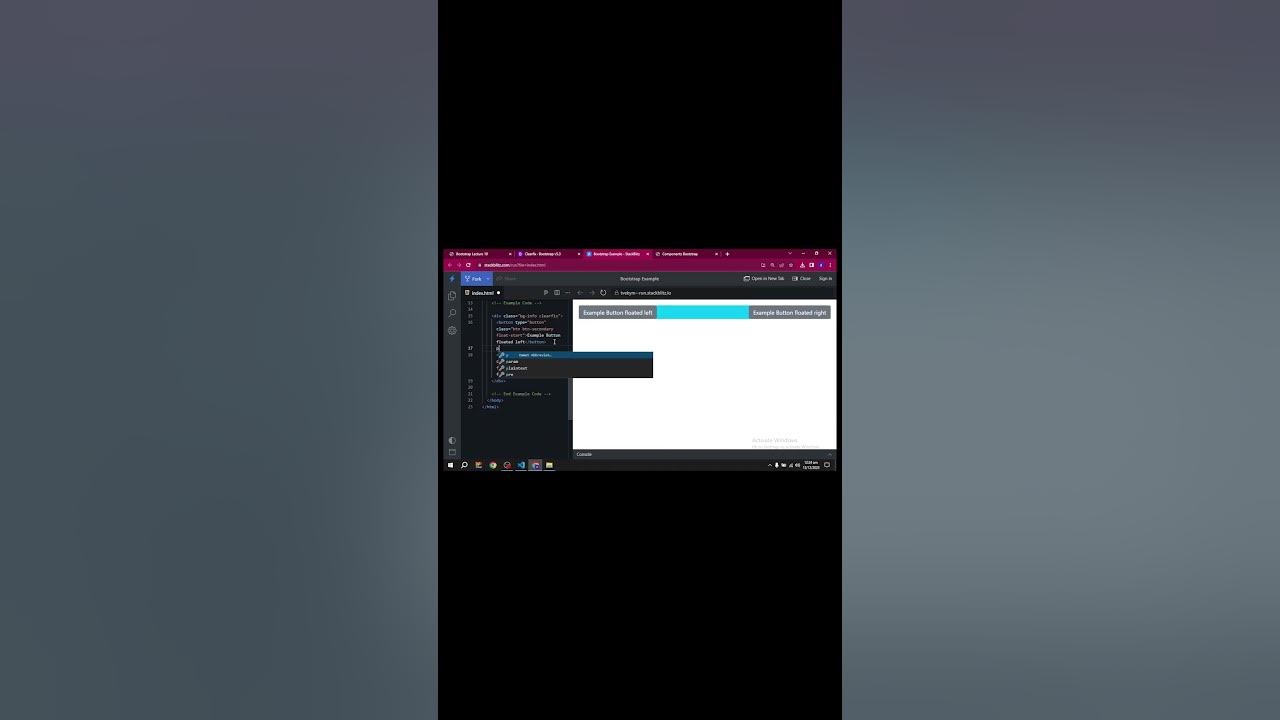 How To Use Clearfix In Bootstrap Shorts Bootstraptutorial Youtube