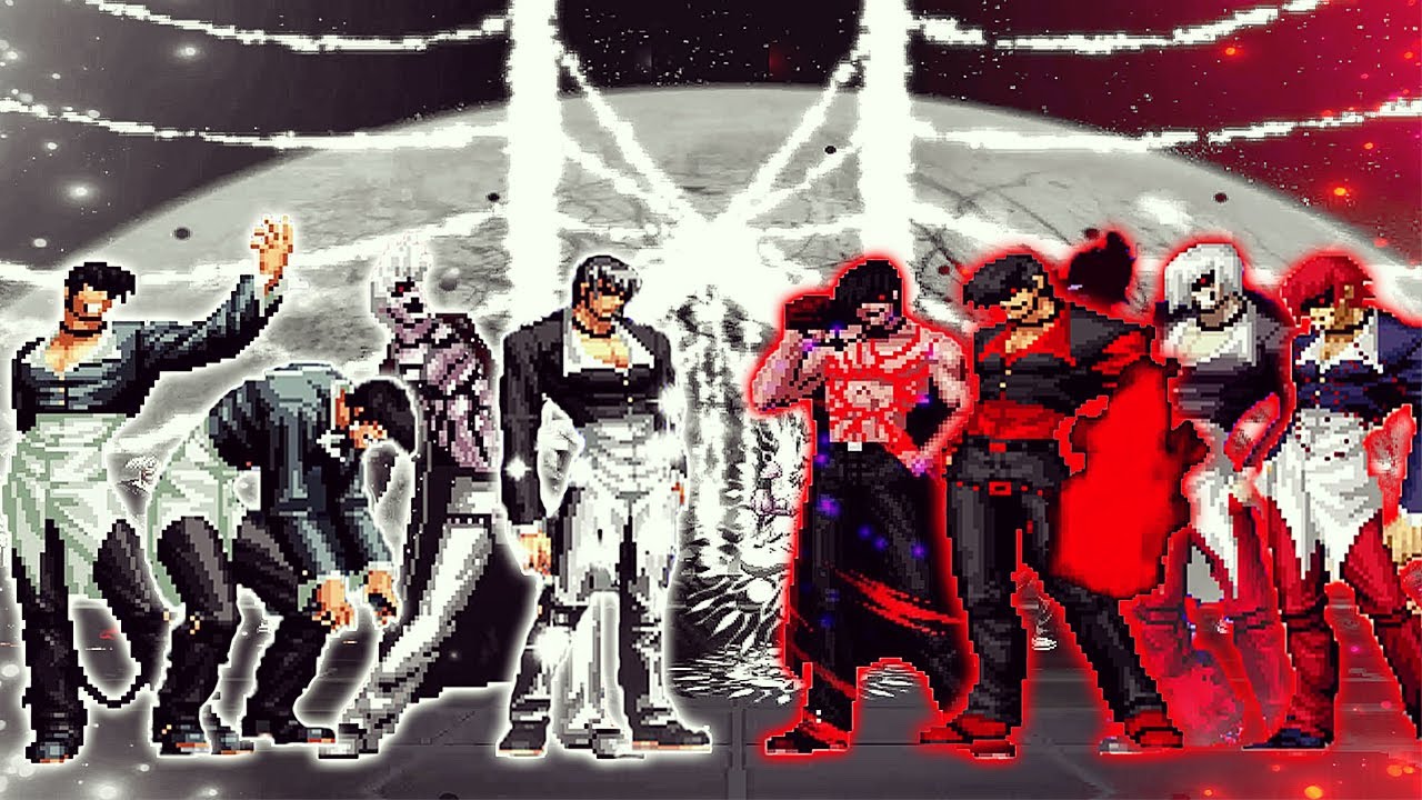 [Mugen KOF] White Flame Iori Yagami Team Vs Red Flame Iori Yagami Team ...