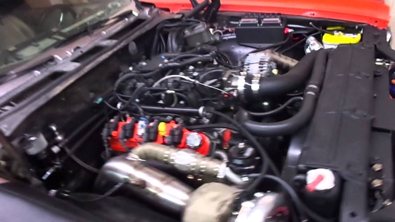 70 chevelle single turbo first start idle video - YouTube
