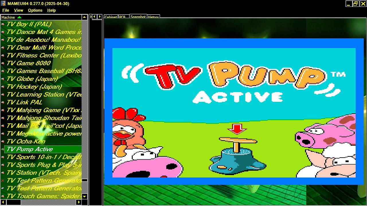 ATTRACT MODE MAME MESS TV PUMP ACTIVE Giggle 200x PROBLEM KIDS ...