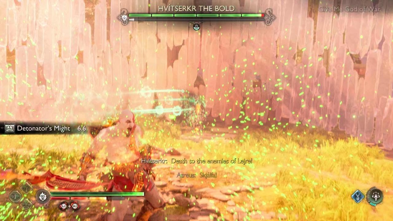 God of War Ragnarök - Ghost of Sparta vs Hvitserkr the Bold - Runic ...