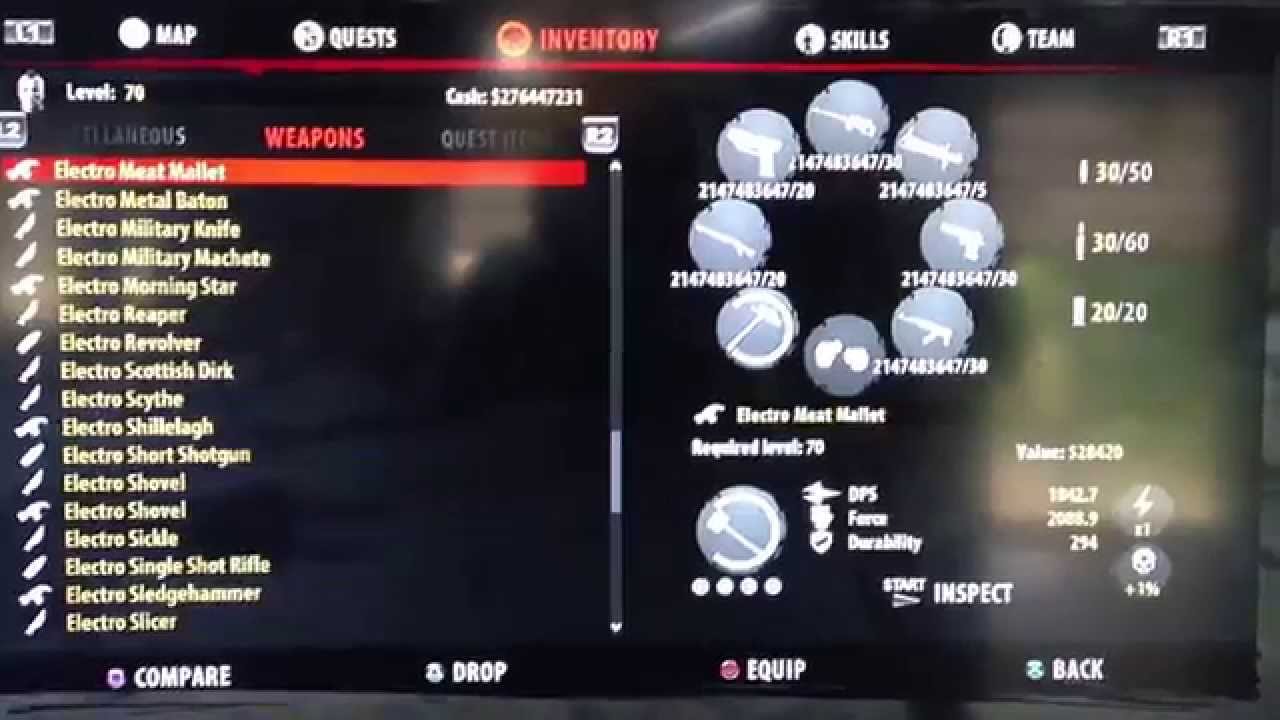 Dead island riptide mod weapons ps3 - YouTube