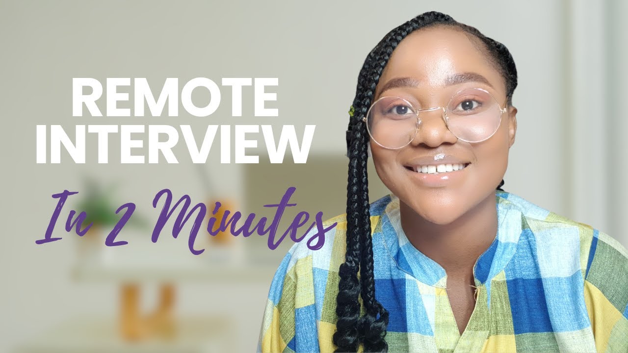 Remote Interview Hack in 2 Minutes | How to Ace Video Interviews - YouTube