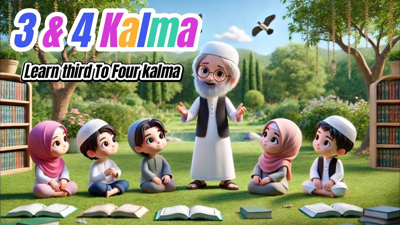 Islamic Third & Four Kalmas, Learn First & Second Kalma #islamicvideo # ...