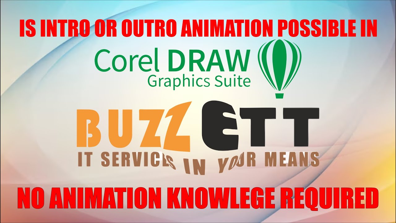 How to create Intro And Outro Animation Using Corel Draw - YouTube