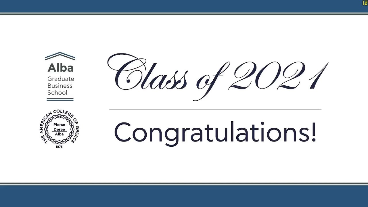 Alba - Commencement Class 2021 - VIDEO - YouTube