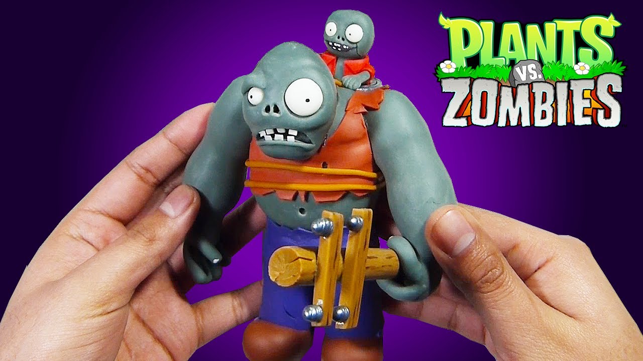 Plants vs Zombies 》Making Gargantuar | Zombistein ️ Polymer Clay ...