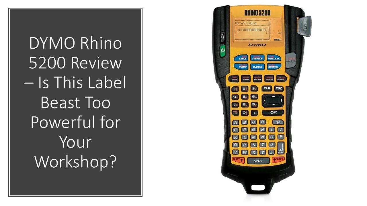 DYMO Rhino 5200 Review – Is This Label Beast Too Powerful for Your ...