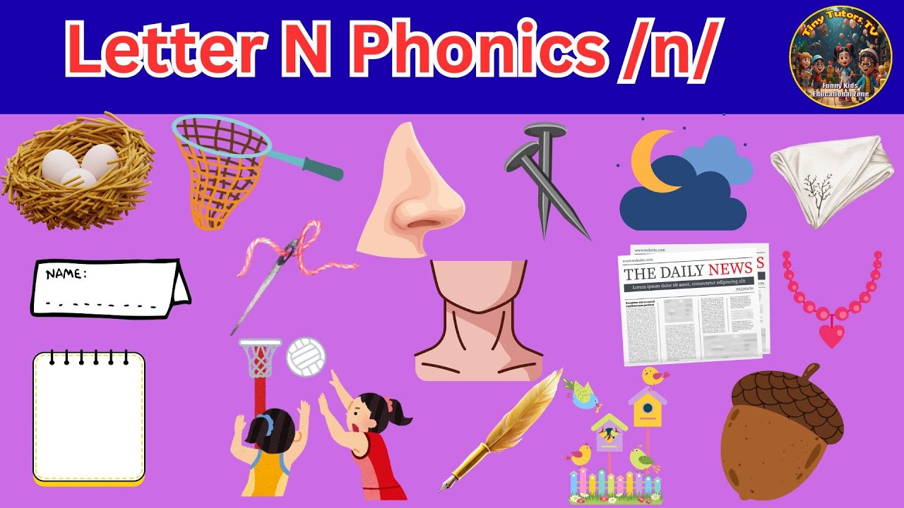 Learn Letter N Phonics | Fun ABC Learning for Nursery & Kindergarten ...