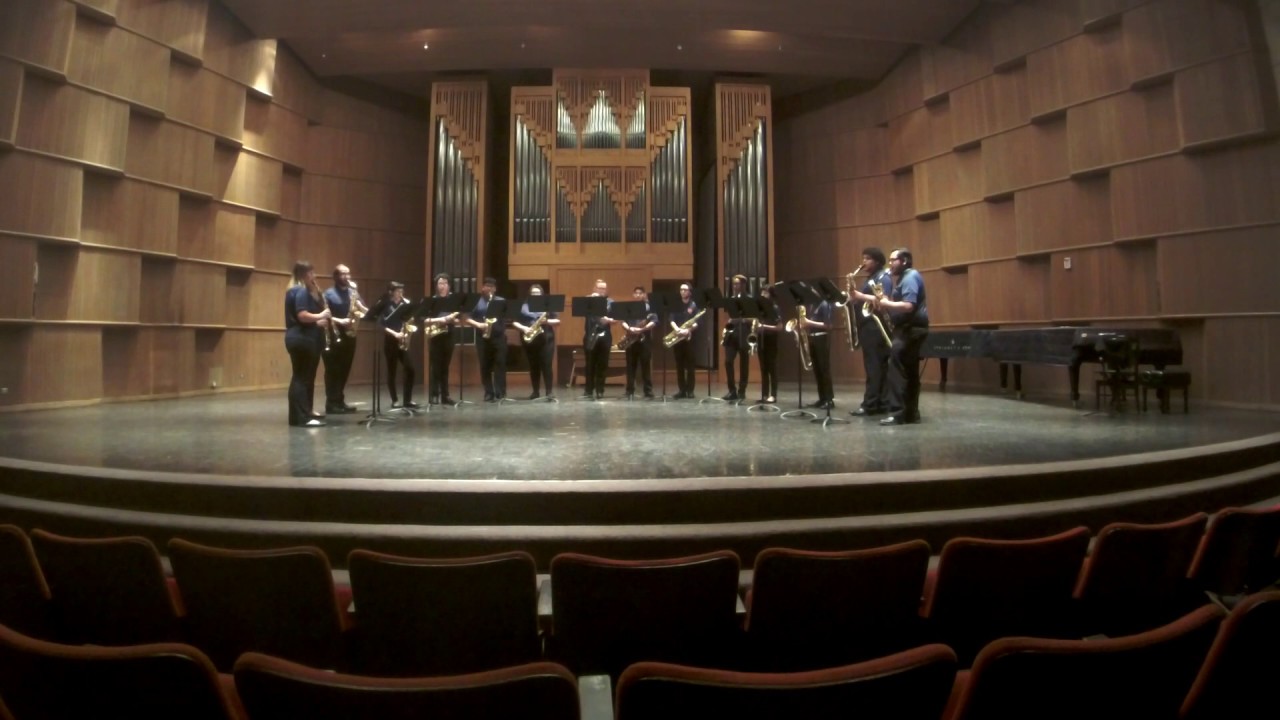 UTSA Sax Ensemble Plays Dvorak Wind Serenade Arr. Alexia Beasley - YouTube