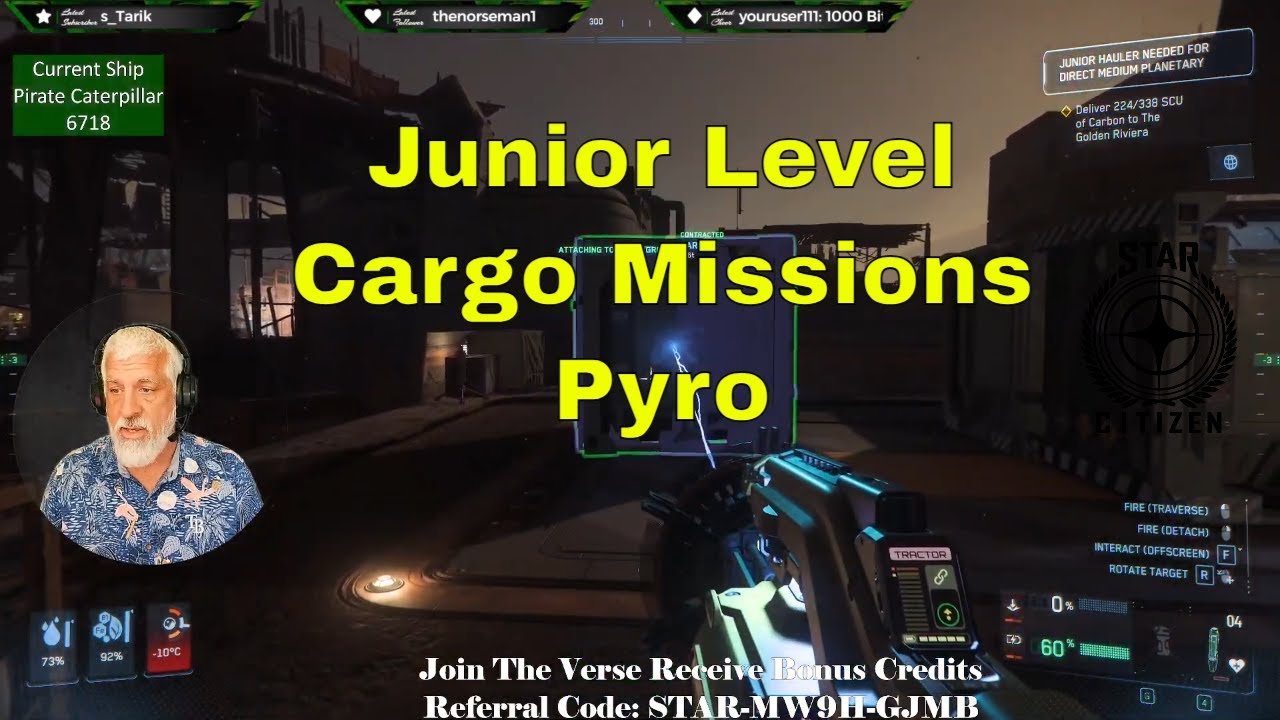 Star Citizen | Pyro Cargo Hauling | Constellation Andromeda with Game ...