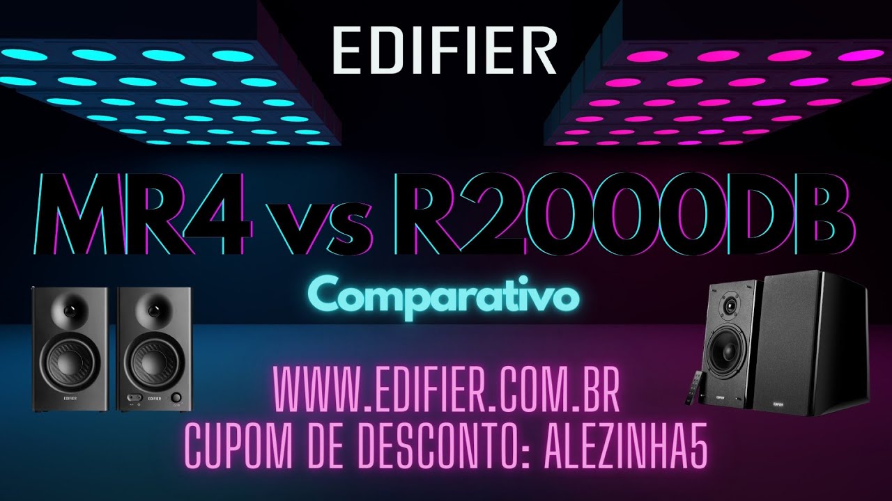 COMPARATIVO EDIFIER MR4 VS EDIFIER R2000DB #edifiermr4 #edifierr2000db ...