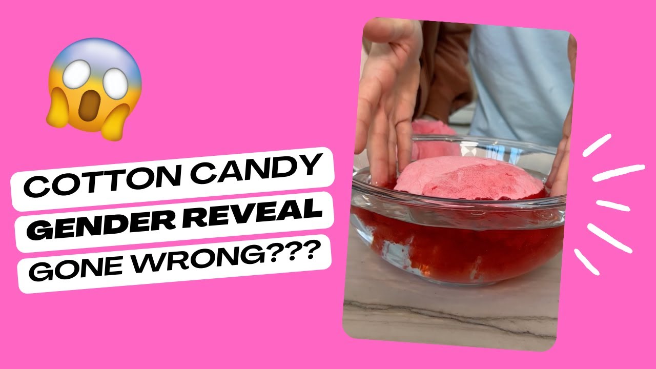 Cotton Candy Reveal GONE WRONG? 😱🎀💙 - YouTube