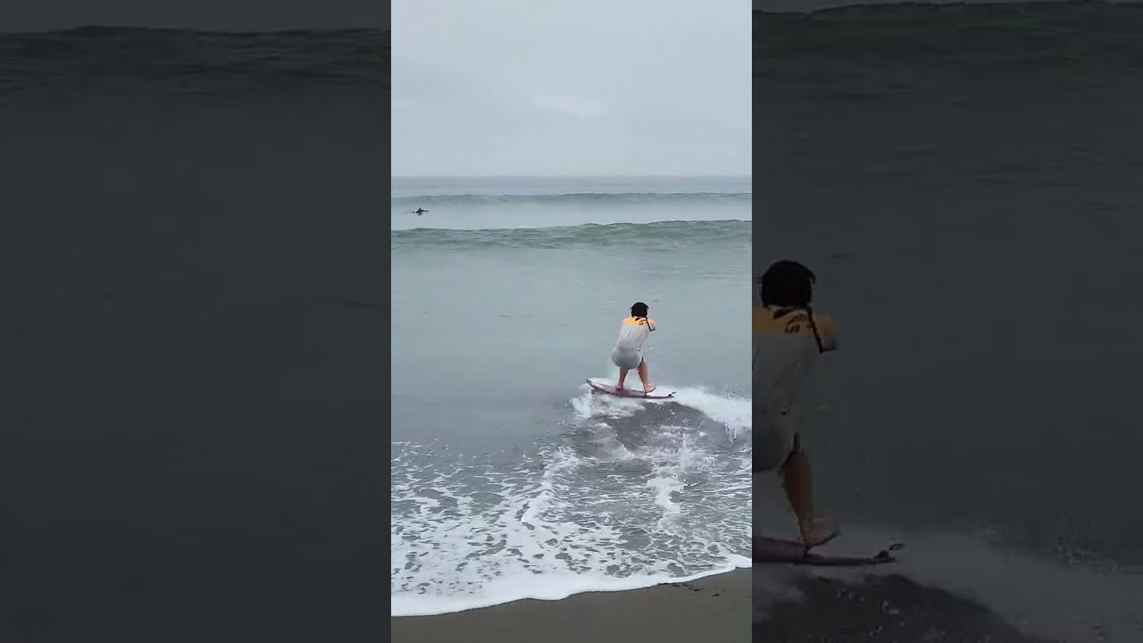 【skimboarding 🇯🇵 】Wrap to Barrel @スキムボーダー 山下夏海 #スキム #skim - YouTube