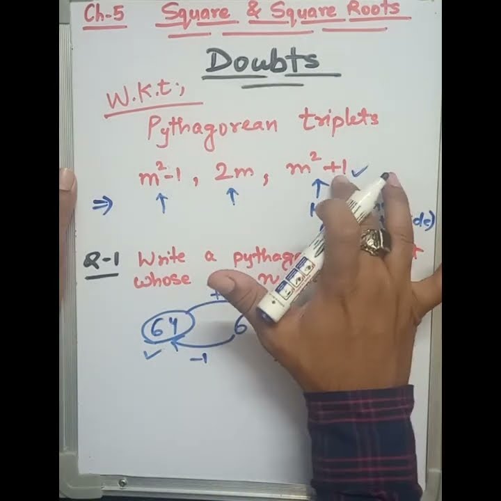 Square & Square Roots | Ex-5.2 (Q.2) | Pythagorean Triplet - YouTube