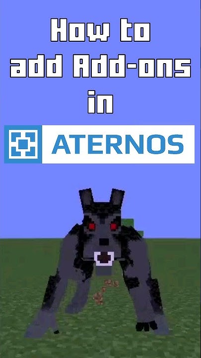 How to add ADDONS in Minecraft Bedrock Aternos Server #minecraft # ...