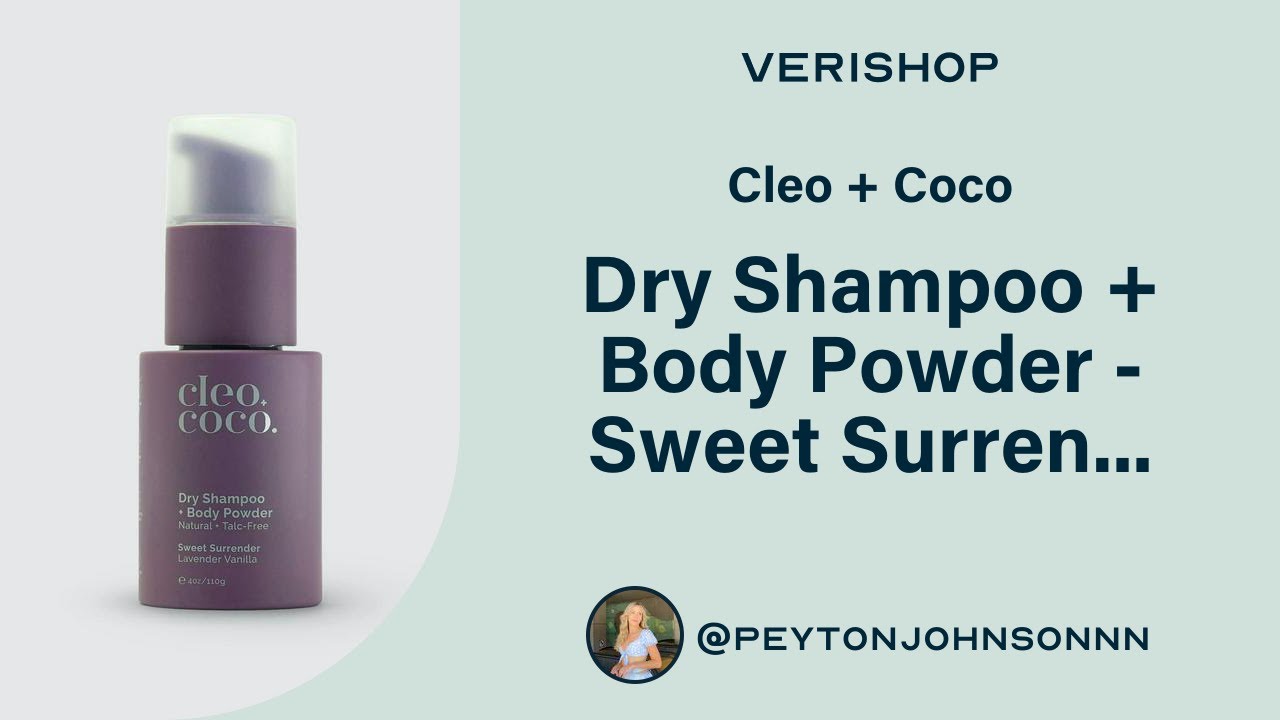 Cleo + Coco Dry Shampoo + Body Powder - Sweet Surrender, Lavender ...