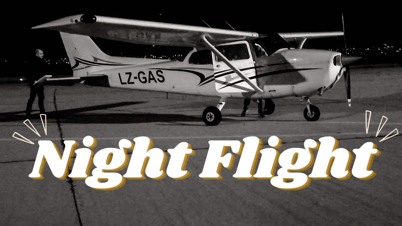 Traffic Pattern Flights At Night LBPD Plovdiv Airport With Cessna C172 ...