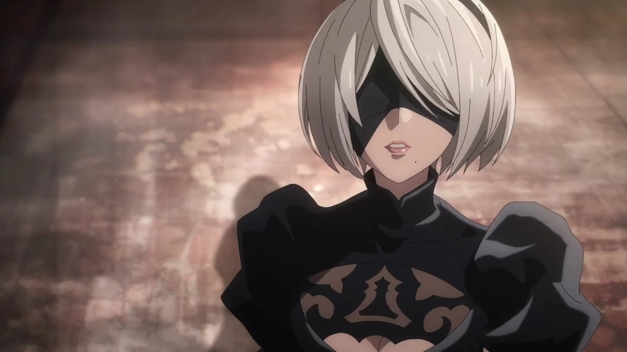 2B meets 9S | Nier: Automata anime ep 1 - YouTube