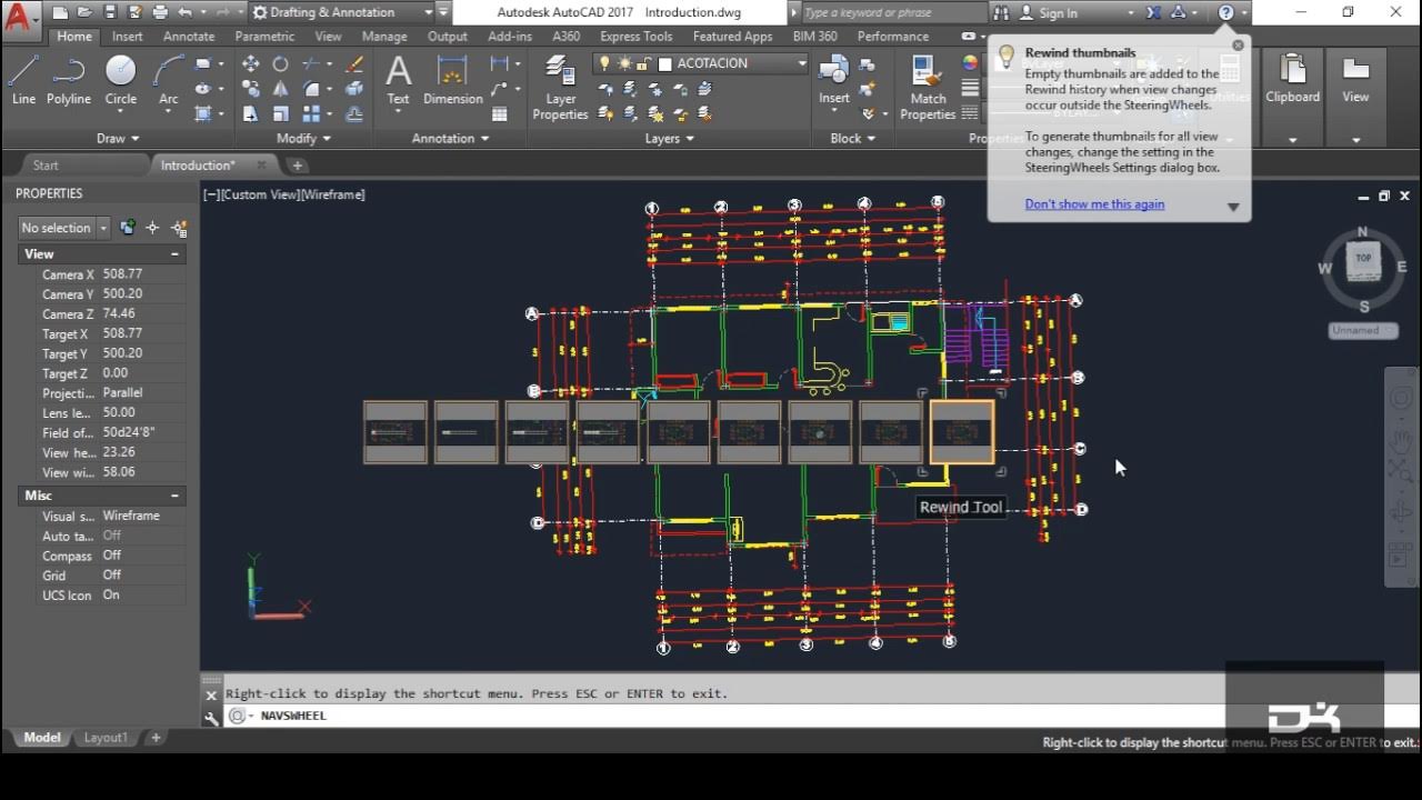 Using Navigation bar | Introduction Part-5 | AutoCad 2017 for Beginner - YouTube