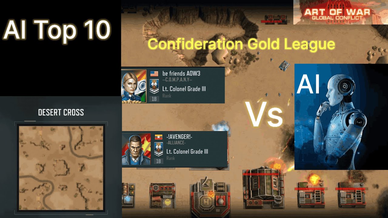 AI Top 1 🤠 for Desert cross Map || Art of war3 - YouTube