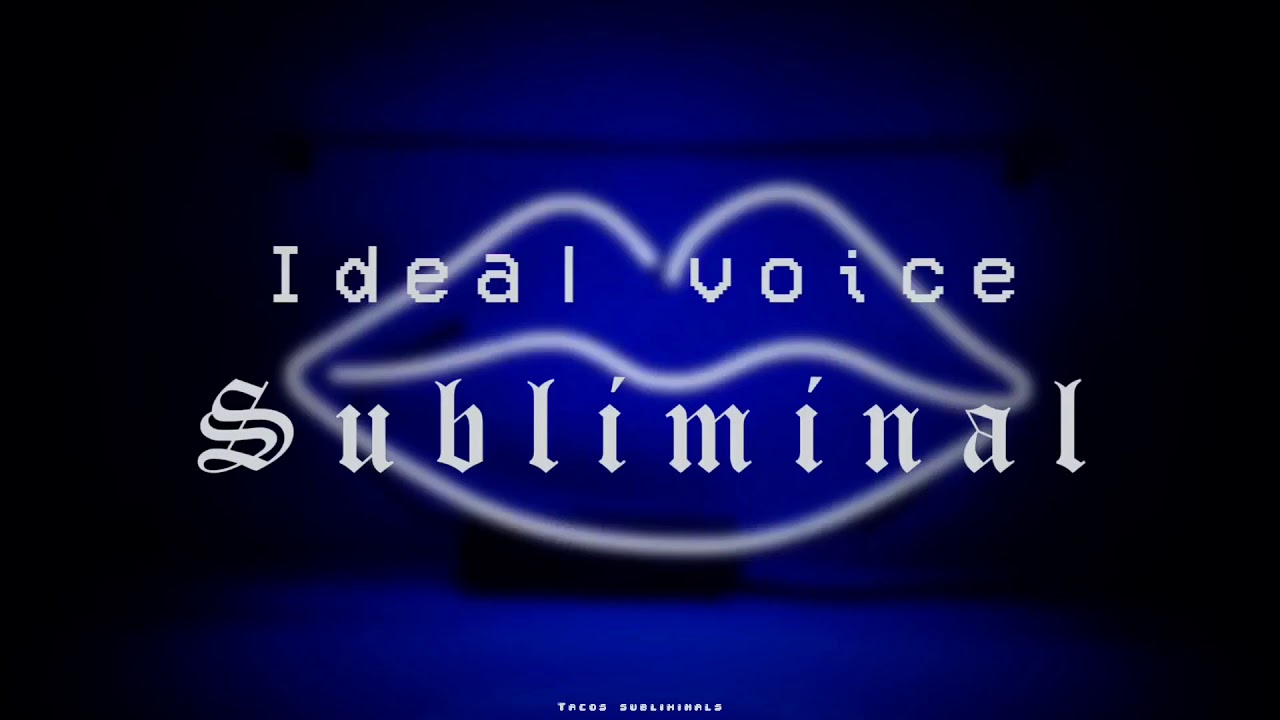 ~Ideal singing voice subliminal~ (forced) - YouTube