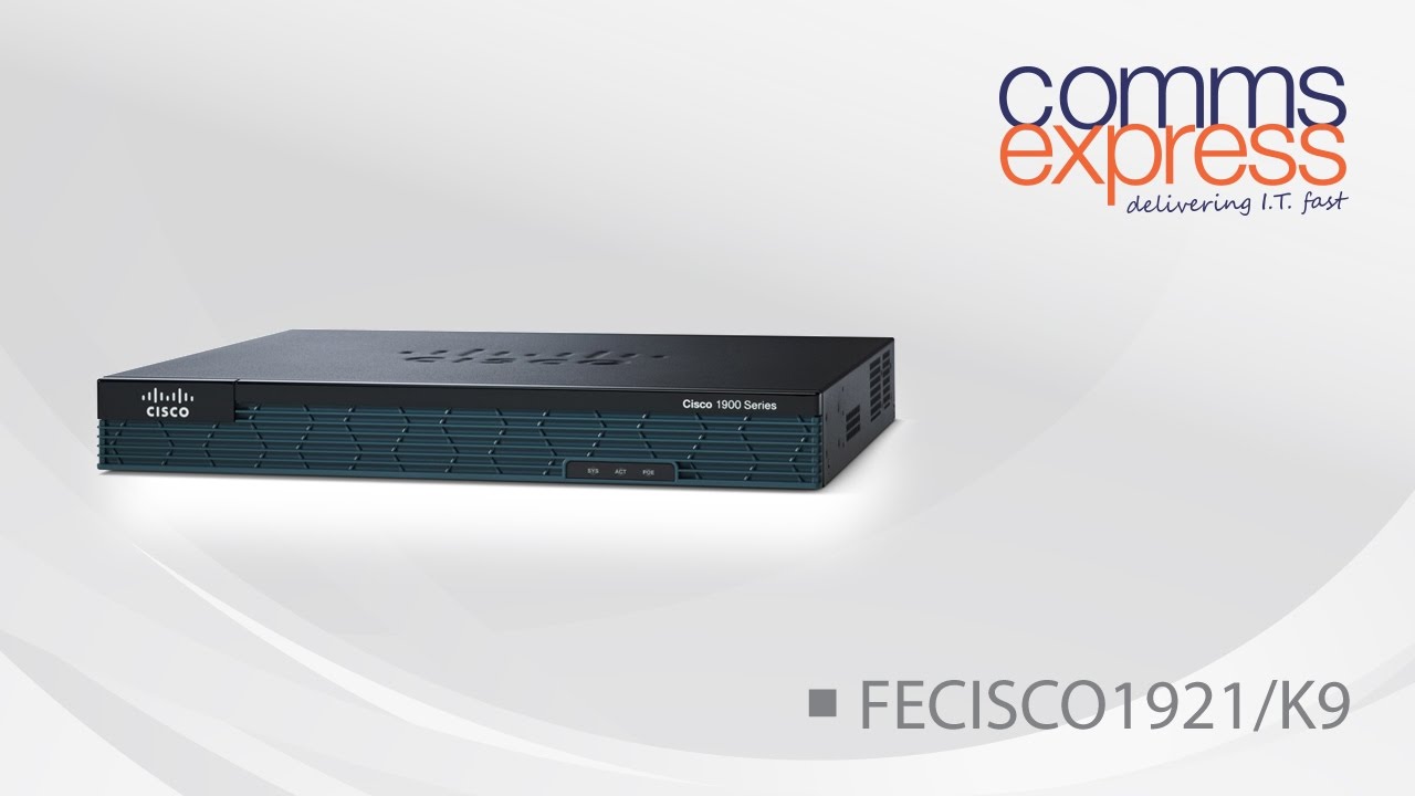 Cisco 1921 Integrated Services Router - YouTube