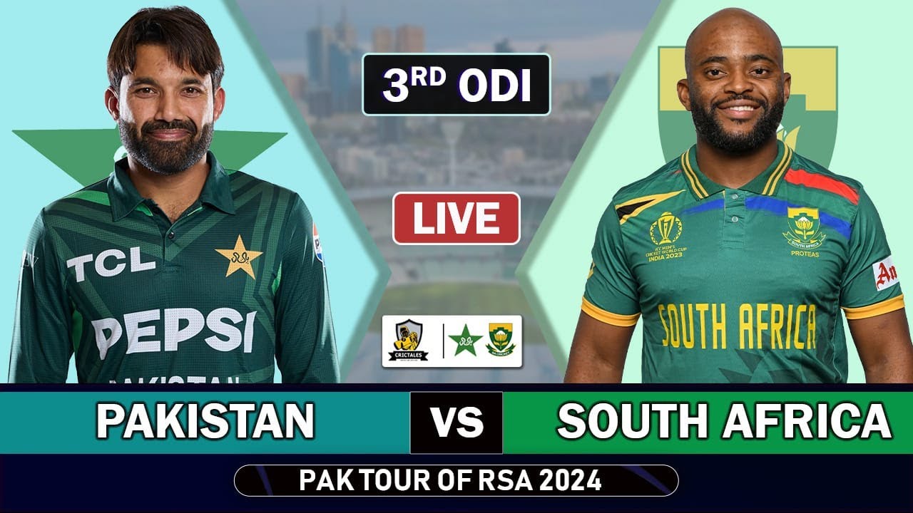 PAKISTAN vs SOUTH AFRICA 3RD ODI MATCH LIVE SCORES | PAK vs SA LIVE ...