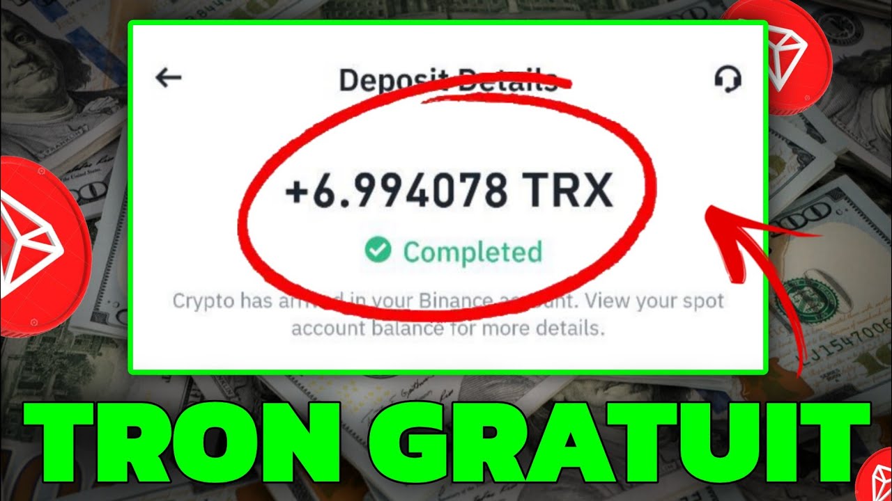 GAGNEZ GRATUITEMENT DES USDT / TRON + PREUVE DE RETRAIT 🔥 - YouTube