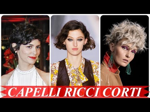Ultimi taglio capelli corti ricci donne 2018