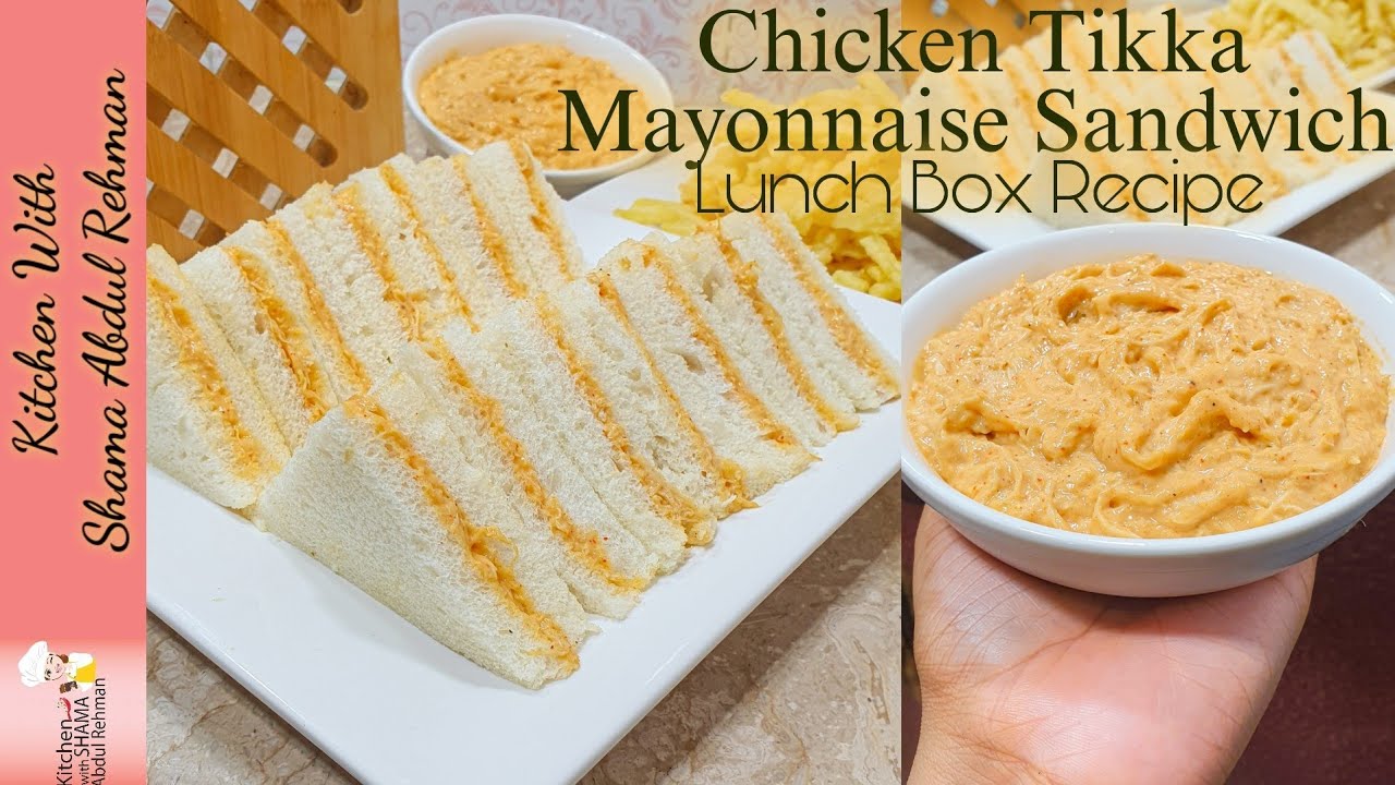 The Easiest And The Yummiest Chicken Tikka Mayo Sandwich | Lunch Box ...