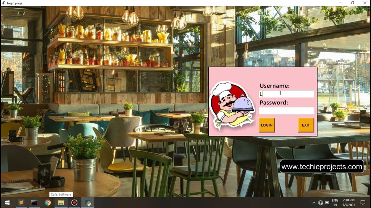 Restaurant Billing System using Python Tkinter | Restaurant Management System Project in Python ...