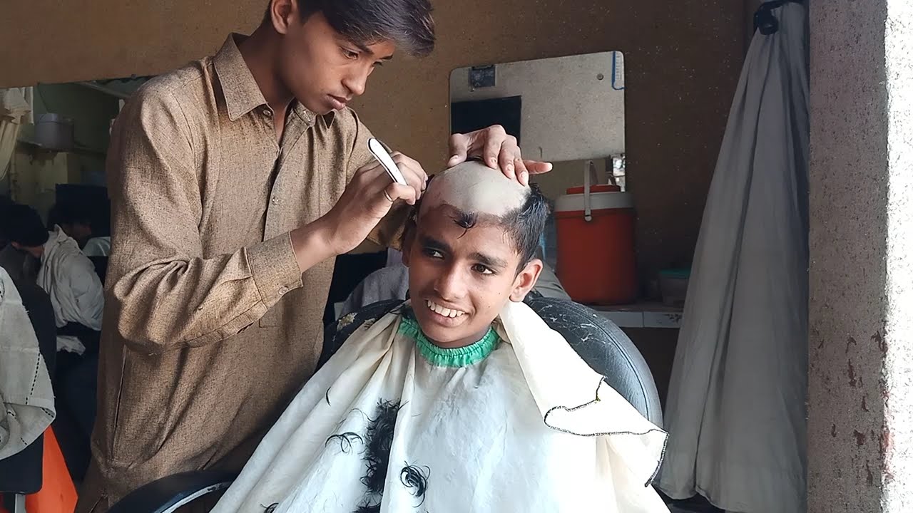 headshave | head shave boy | Head shave tutorial & head massage | by ...