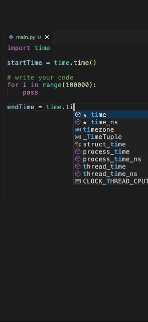 Mastering Python Tips And Tricks Time Execution Code🔥🔥 Shorts Freecoder Python Youtube