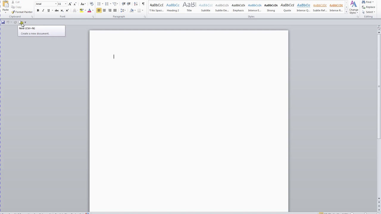 Microsoft Word 2010 Video 2 Customising the Quick Access Toolbar - YouTube