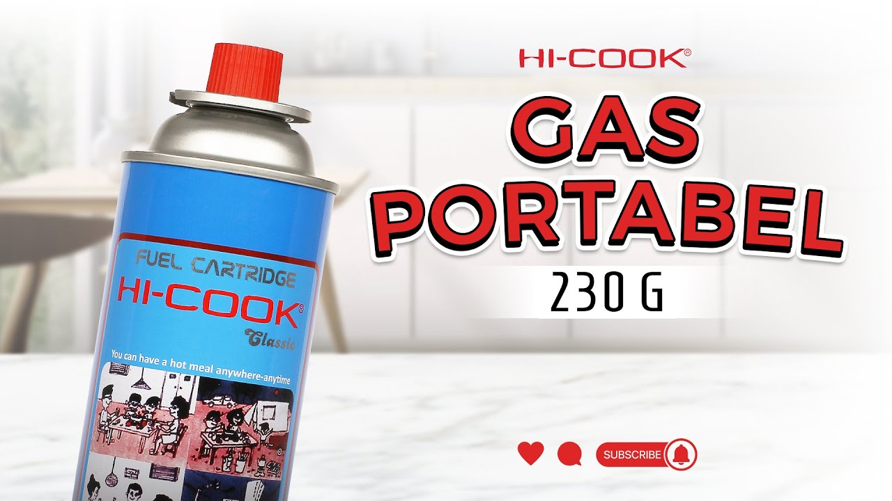 Hi Cook gas cartridge 230gr, Masak Makin Mudah, Cocok dibawa saat ...