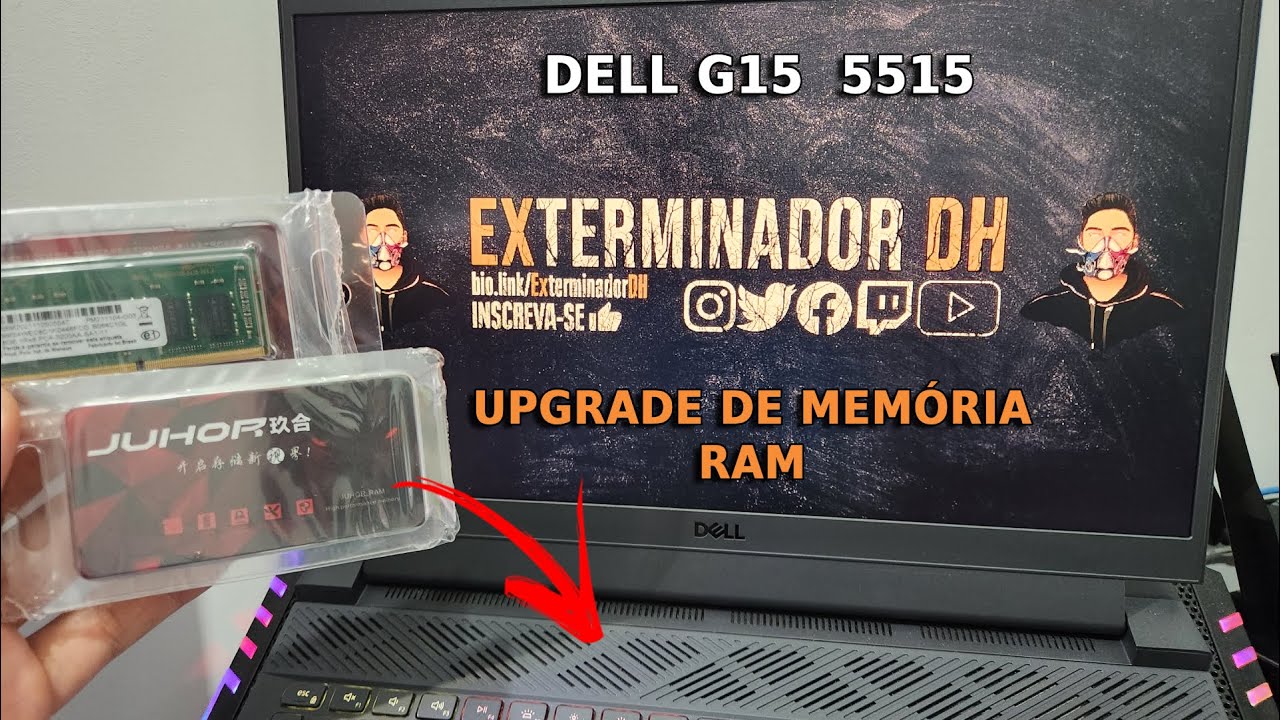 Upgrade de Memória Ram 32Gb - Dell G15 5515 - JUHOR - YouTube