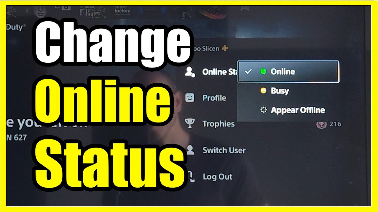 How to Change your Online Status on PS5 (Busy or Offline) - YouTube