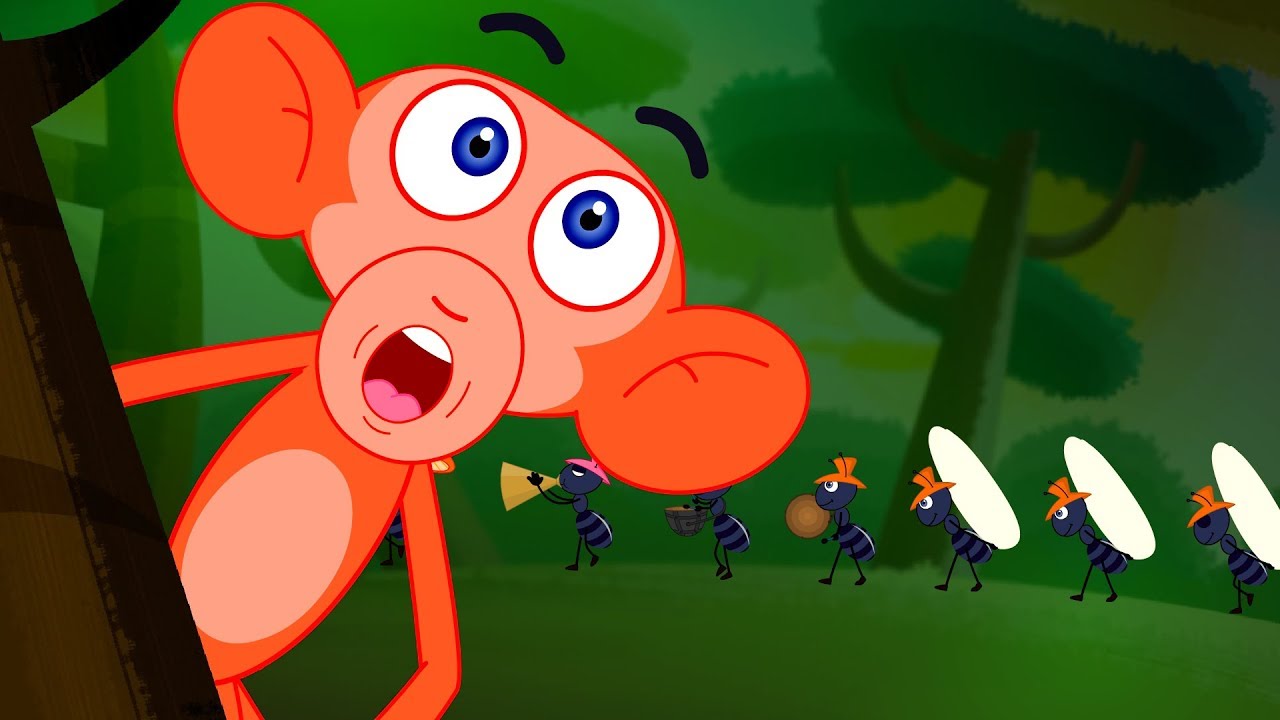 Monkey Screeching Nursery Rhymes for Kids With Lyrics for Children ...